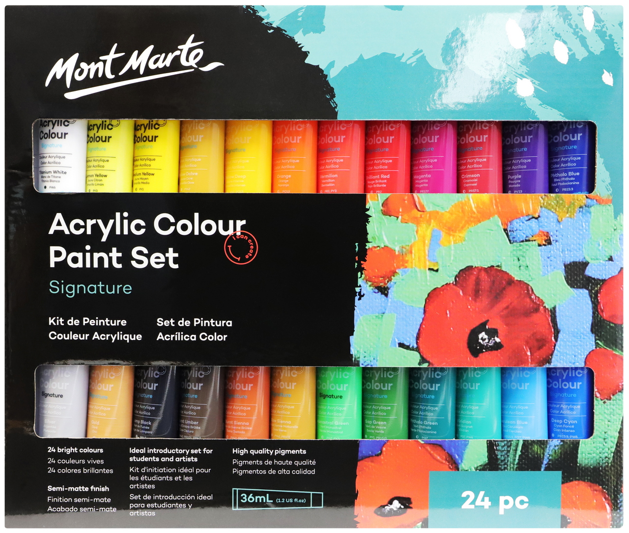 Acrylic 24 Paint Set | The Chroma Club
